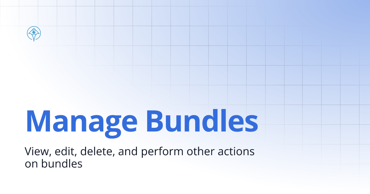 Manage Bundles | Apono