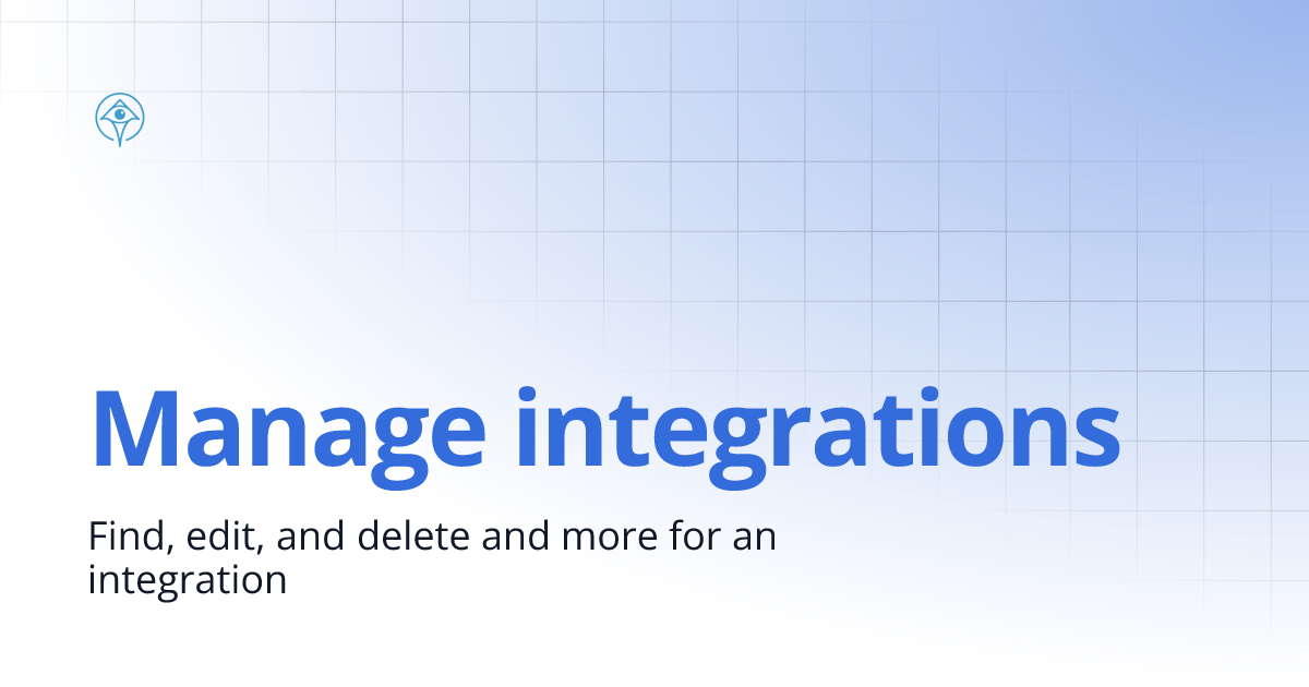 Manage integrations | Apono